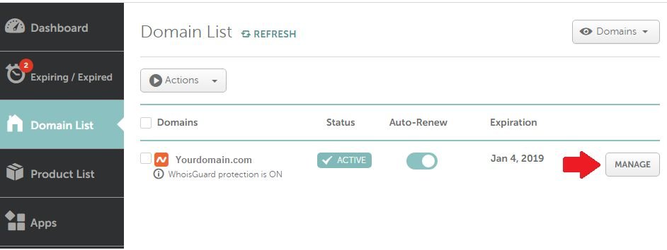 How to change your Namecheap Basic DNS